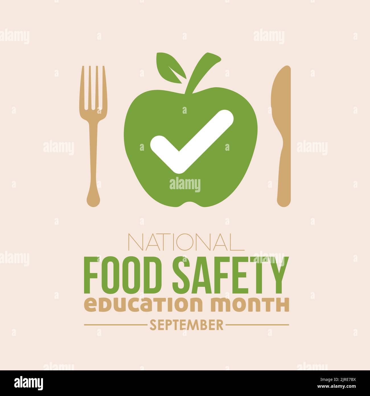 Vector illustration design concept of national food safety education ...
