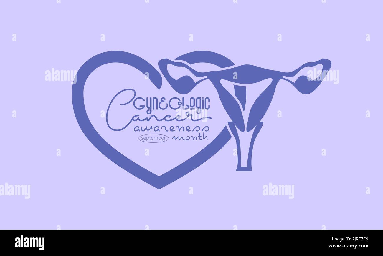 Vector illustration design concept of gynecologic cancer awareness ...