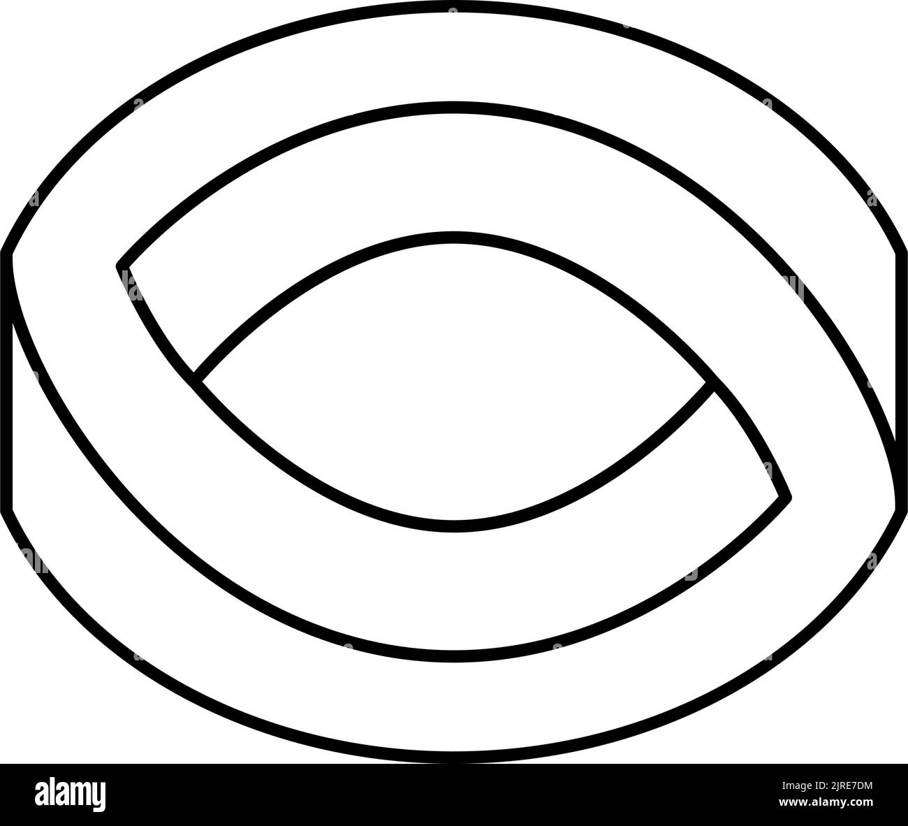 Infinity symbol loop 3d Black and White Stock Photos & Images - Alamy