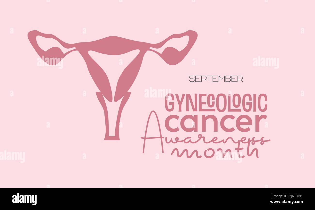 Vector illustration design concept of gynecologic cancer awareness ...
