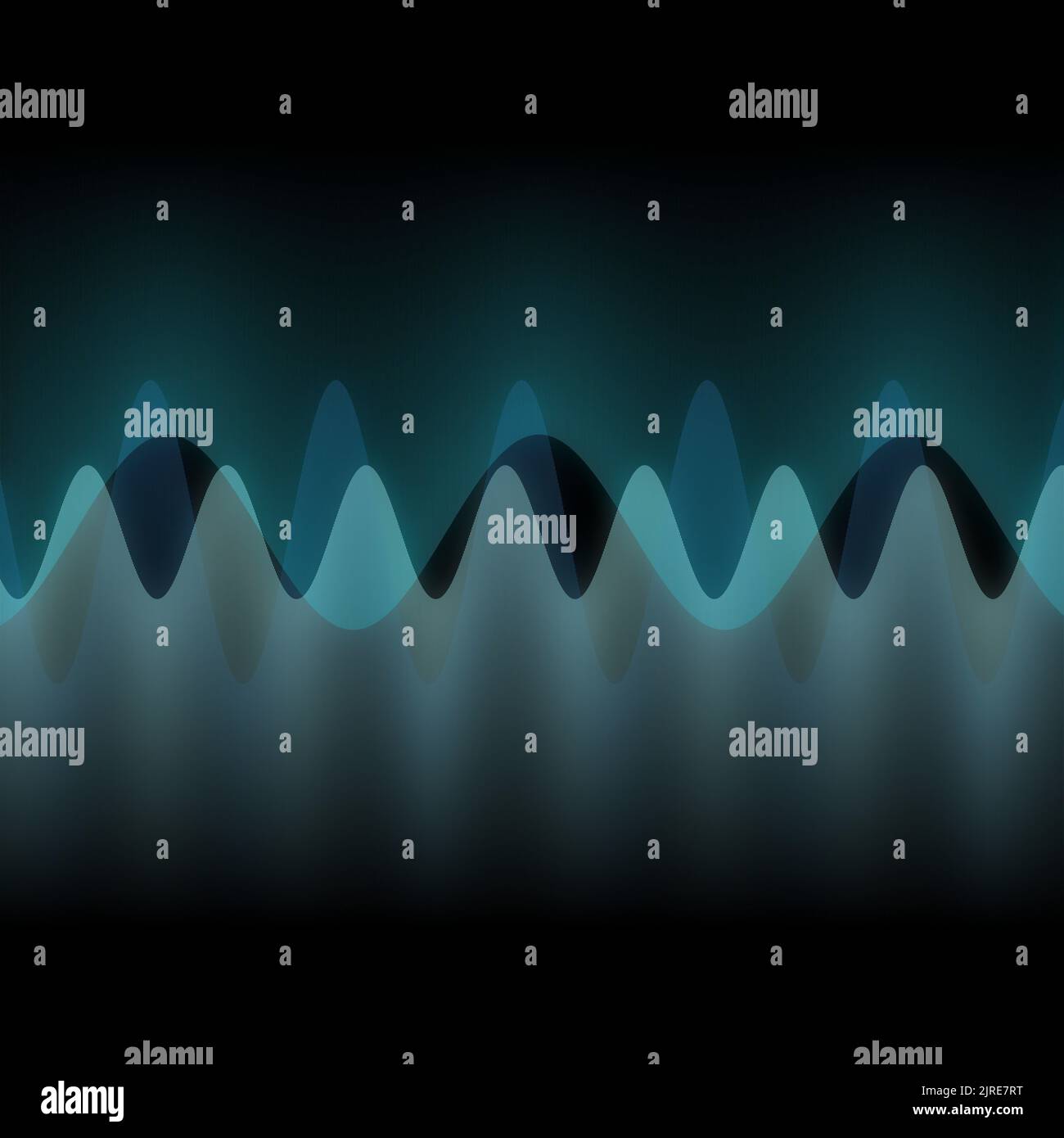 Illustration of multiple waves oscillating or overlapping by many small ...