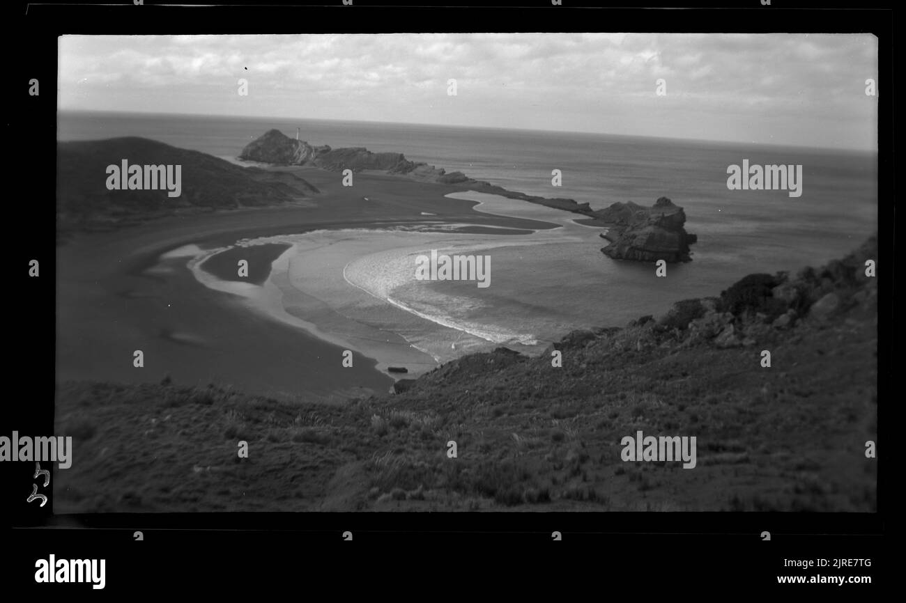 General view of Castle Point inlet from hall-ridge west of The Castle ...