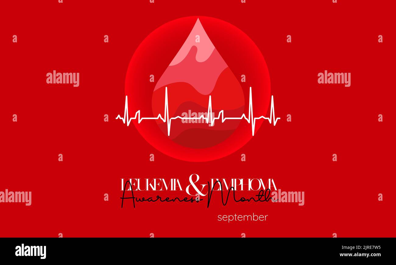 Vector illustration design concept of leukemia and lymphoma awareness ...