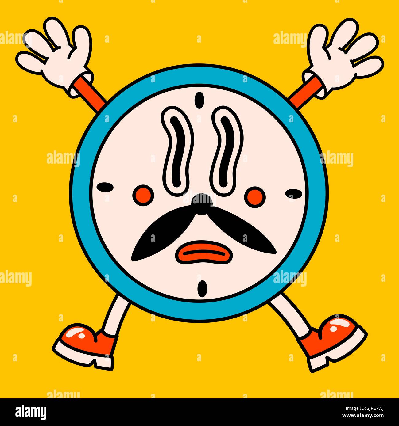 Cartoon vector funny Comic cards. Crazy cartoons Abstract vector ...