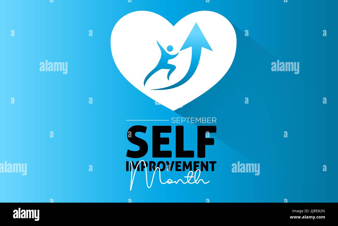 Vector illustration design concept of self improvement month observed ...
