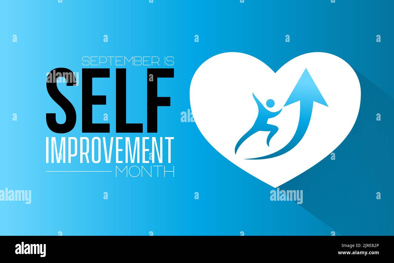 Vector illustration design concept of self improvement month observed ...