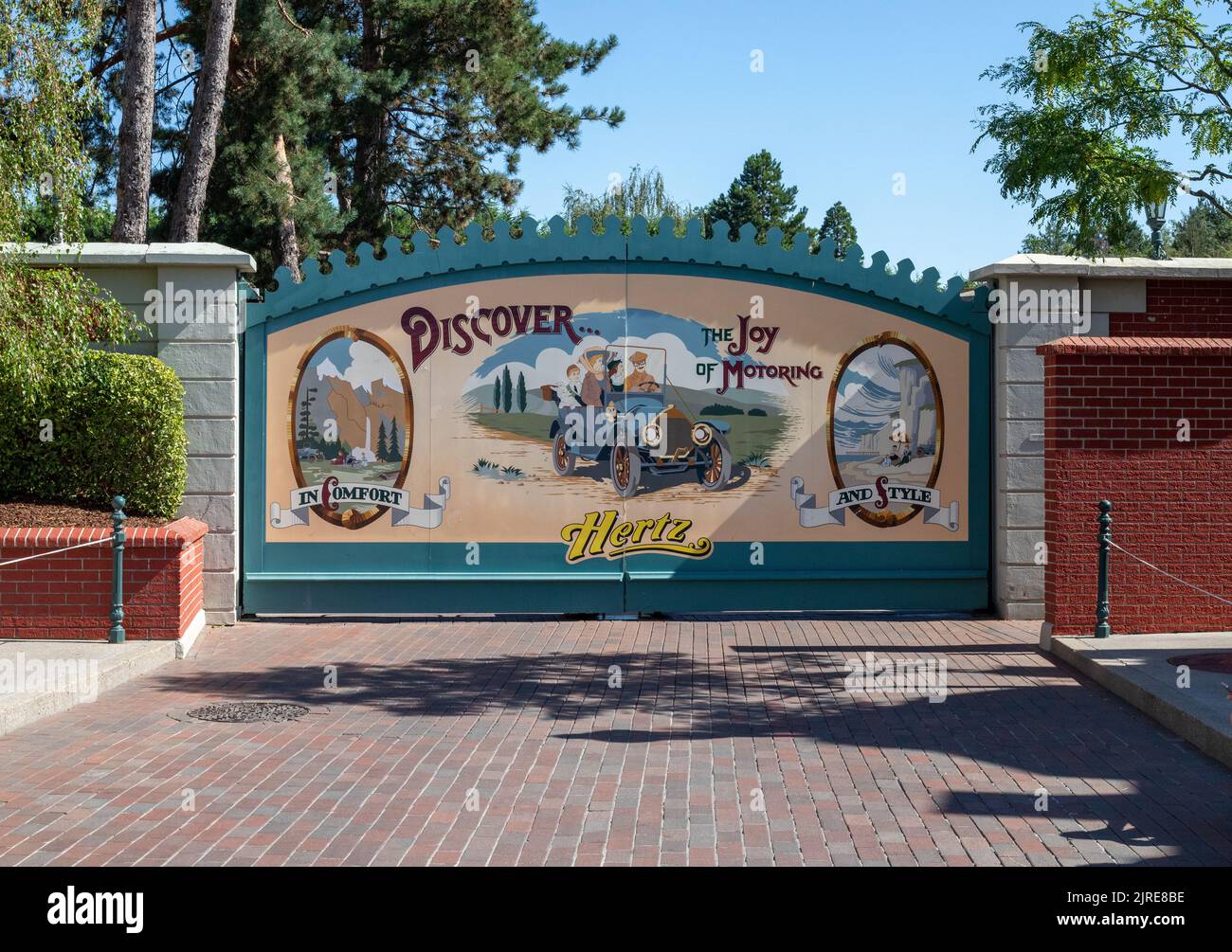The Disneyland Paris Portal Discover the joy of motoring Stock Photo ...