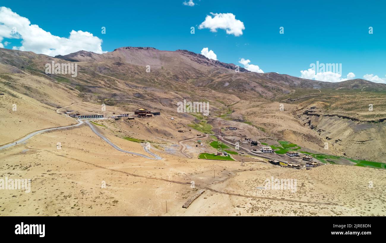 nature landscape of Worlds Highest Village Komic in Spiti Valley of ...