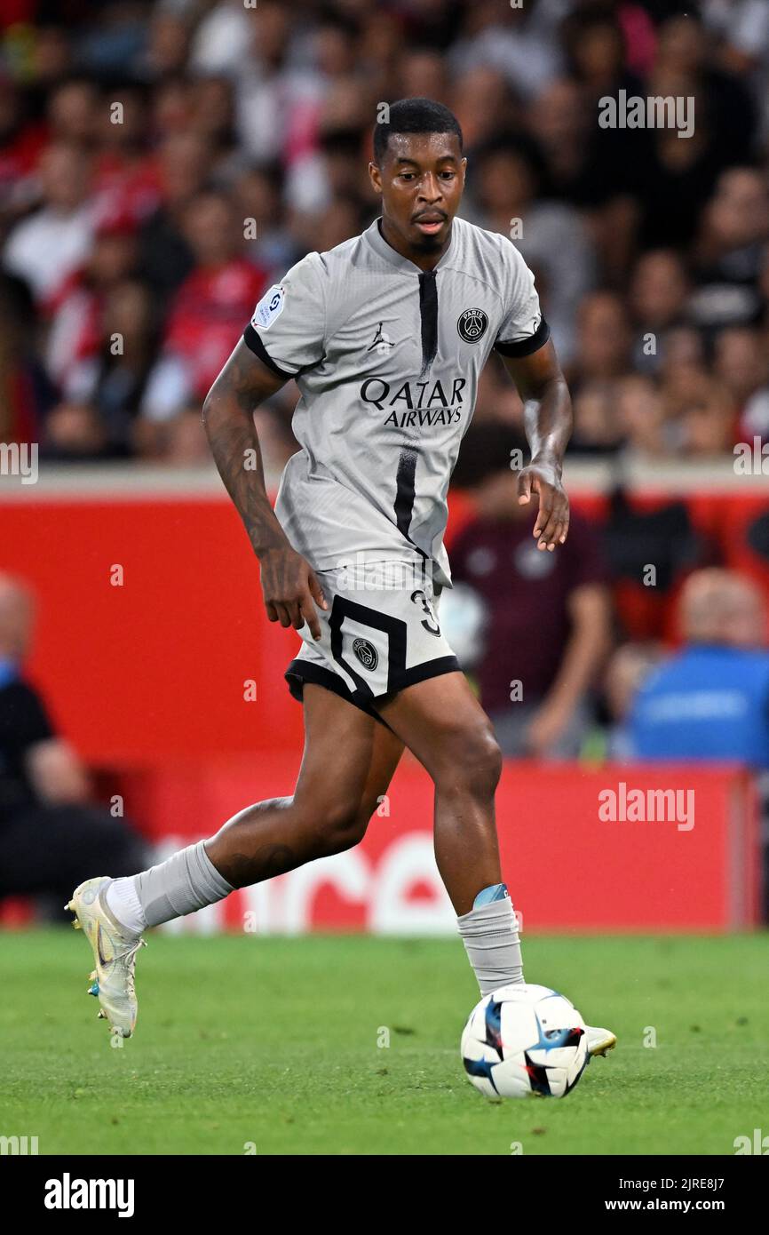 LILLE - Presnel Kimpembe of Paris Saint-Germain during the French Ligue ...