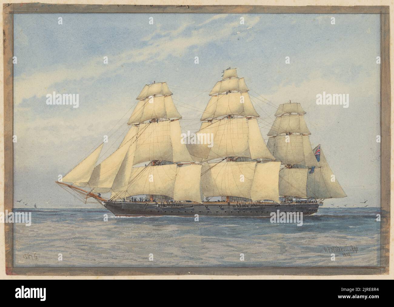 Untitled [ HMS Rattlesnake , 1891, by William Frederick Mitchell Stock ...