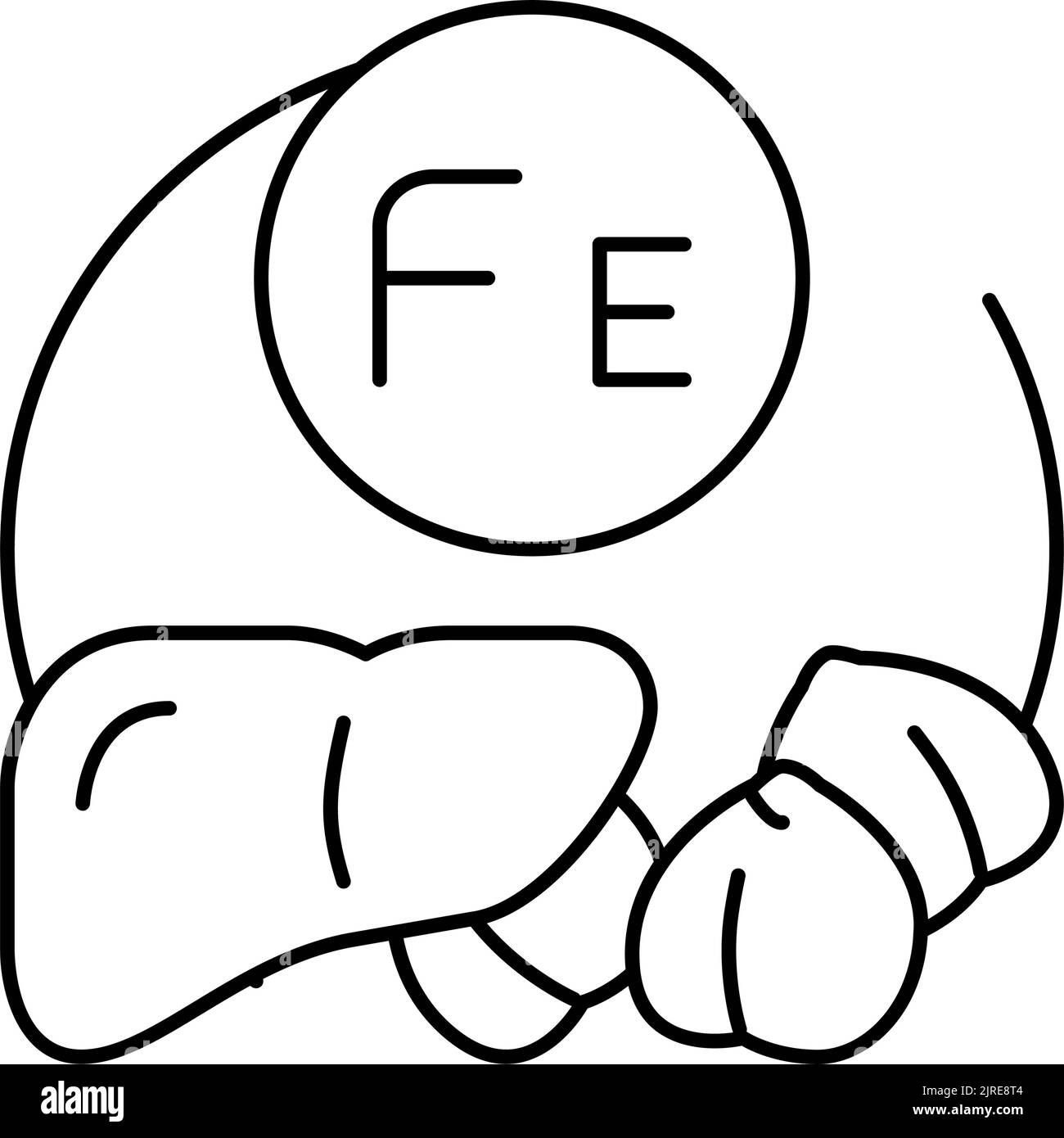 fe vitamin line icon vector illustration Stock Vector Image & Art - Alamy