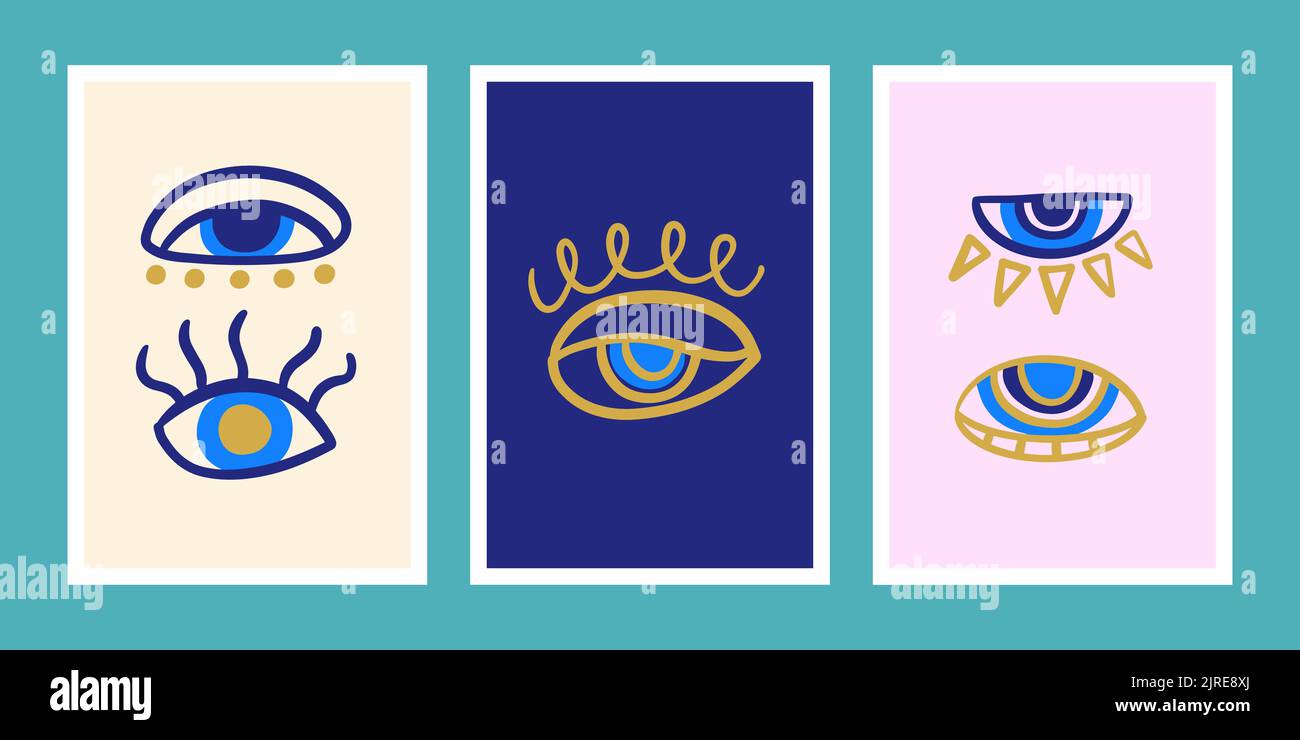 Greek Evil Eye Drawing