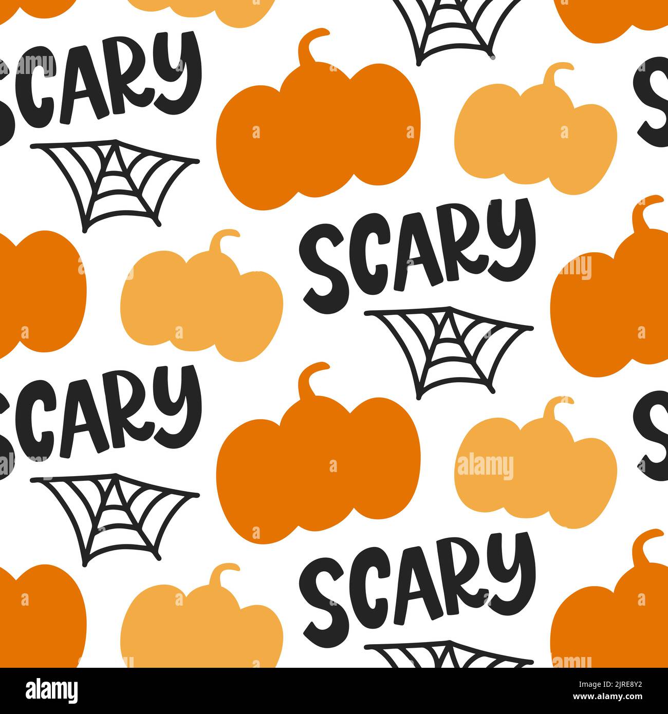 Halloween Cute Vector Seamless Pattern Texture Stock Vector Image & Art ...