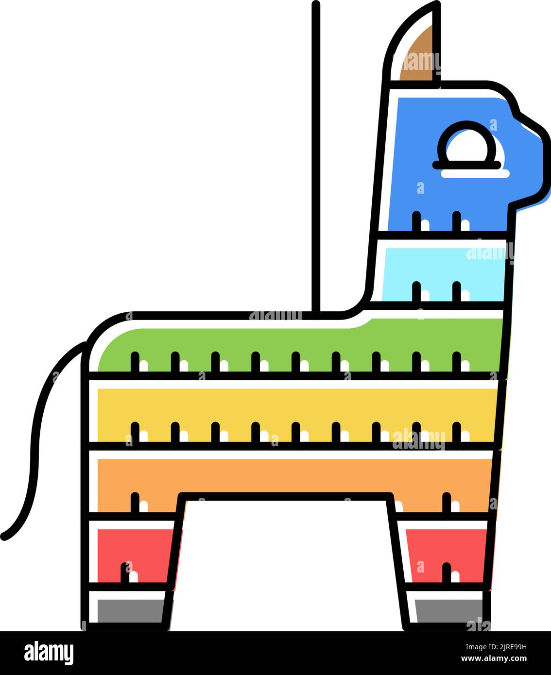 pinata mexican color icon vector illustration Stock Vector Image & Art ...
