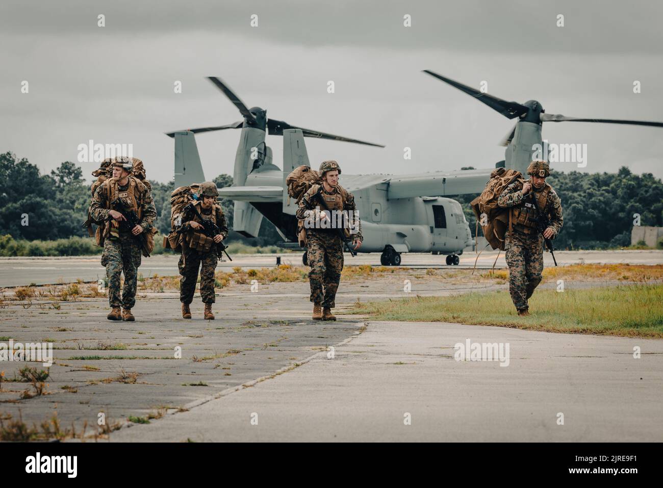 Leaders with the 26th Marine Expeditionary Unit Forward Command Element ...