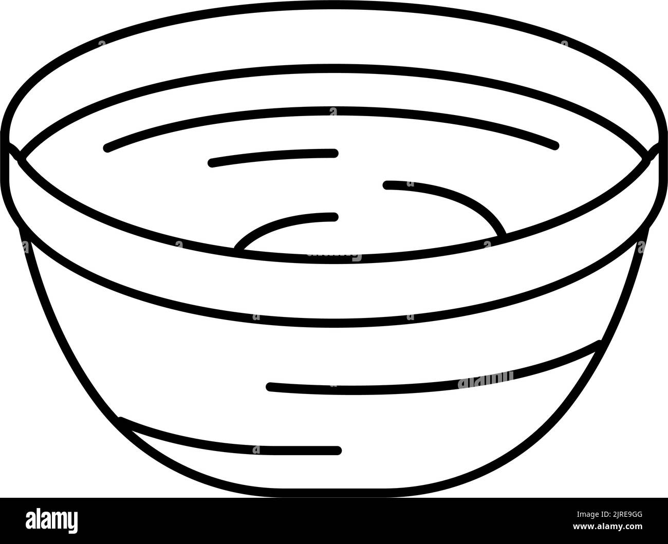 bowl soy sauce food line icon vector illustration Stock Vector Image ...