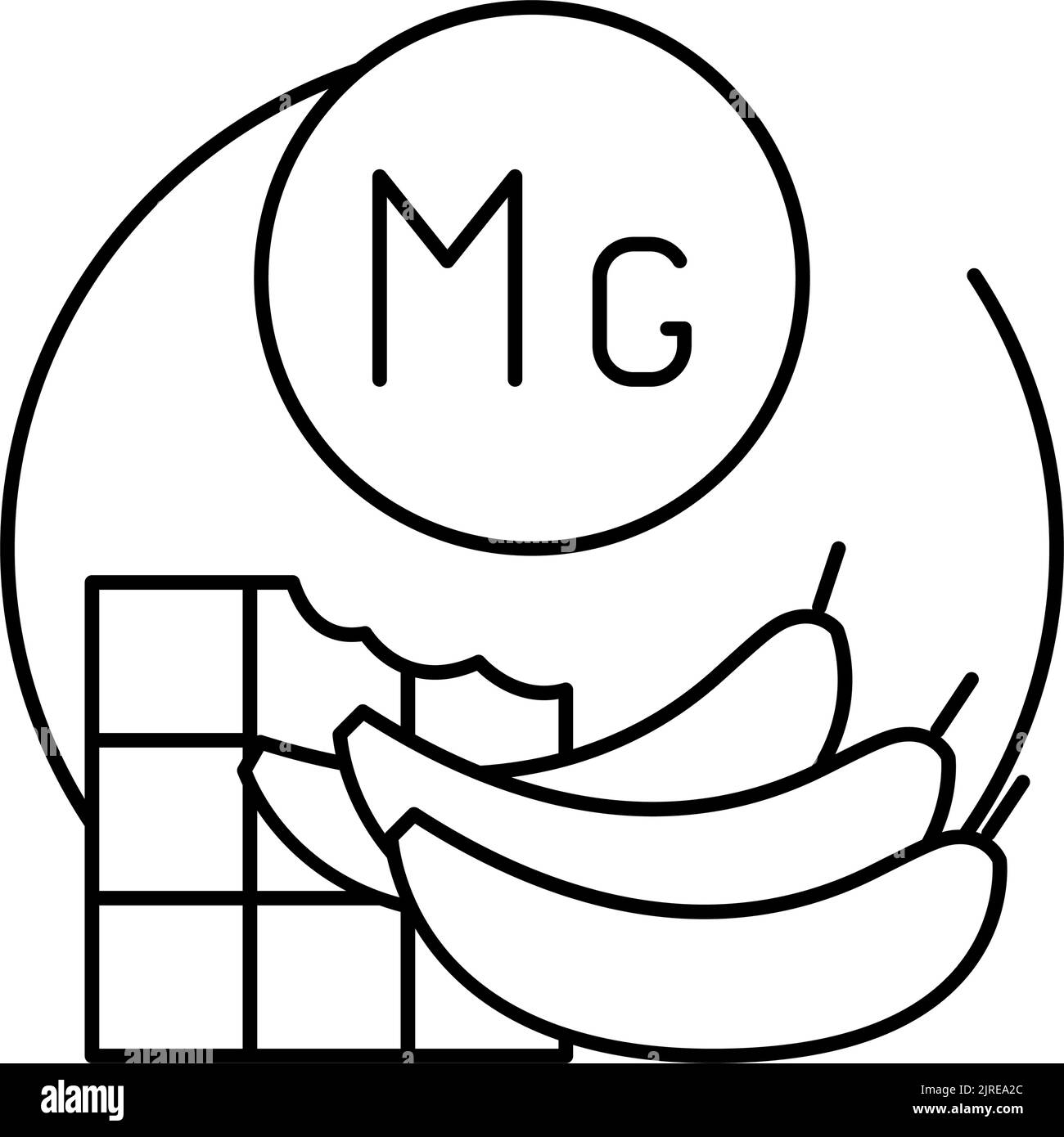 mg vitamin line icon vector illustration Stock Vector Image & Art - Alamy