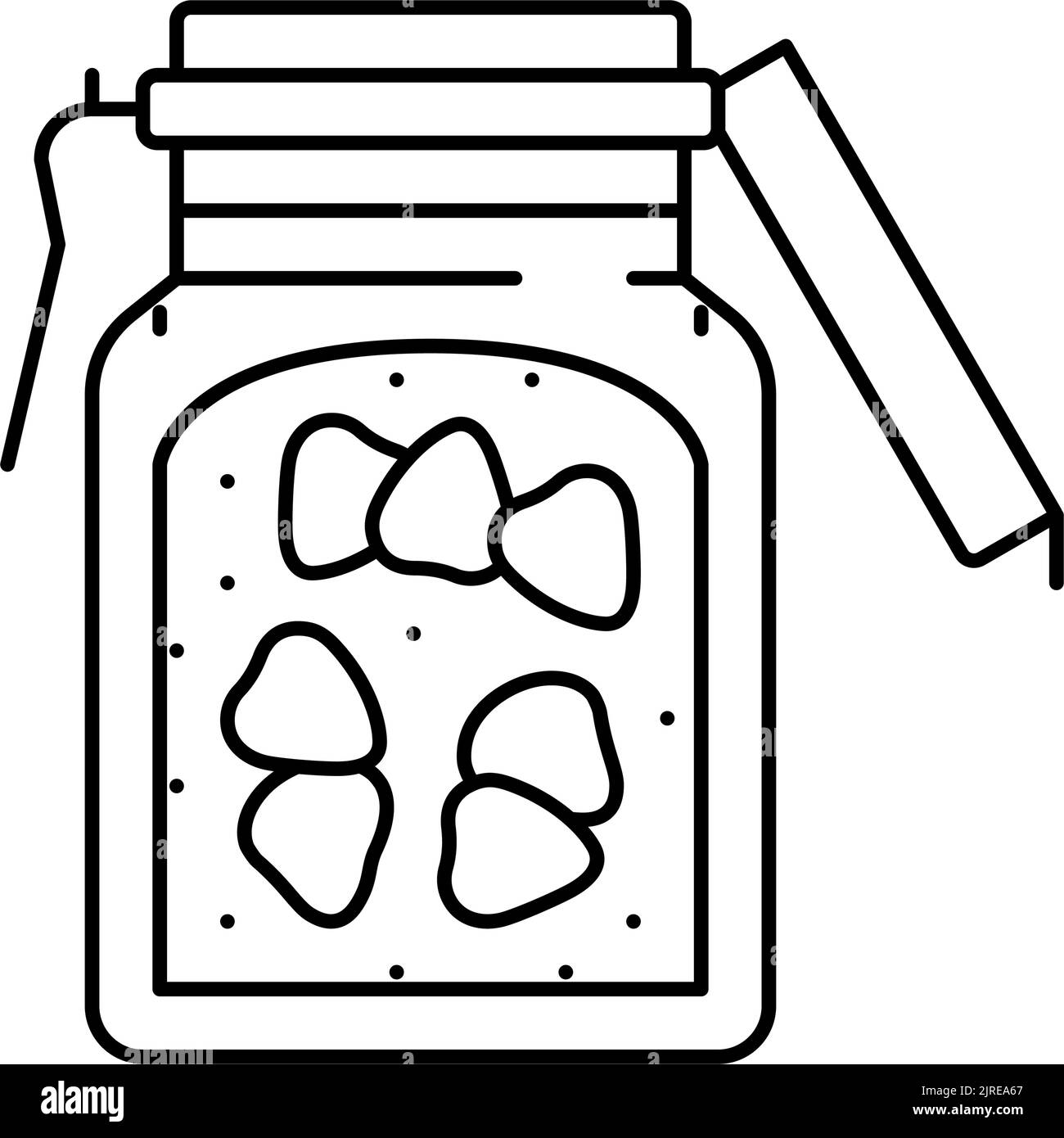 strawberry jam line icon vector illustration Stock Vector Image & Art ...