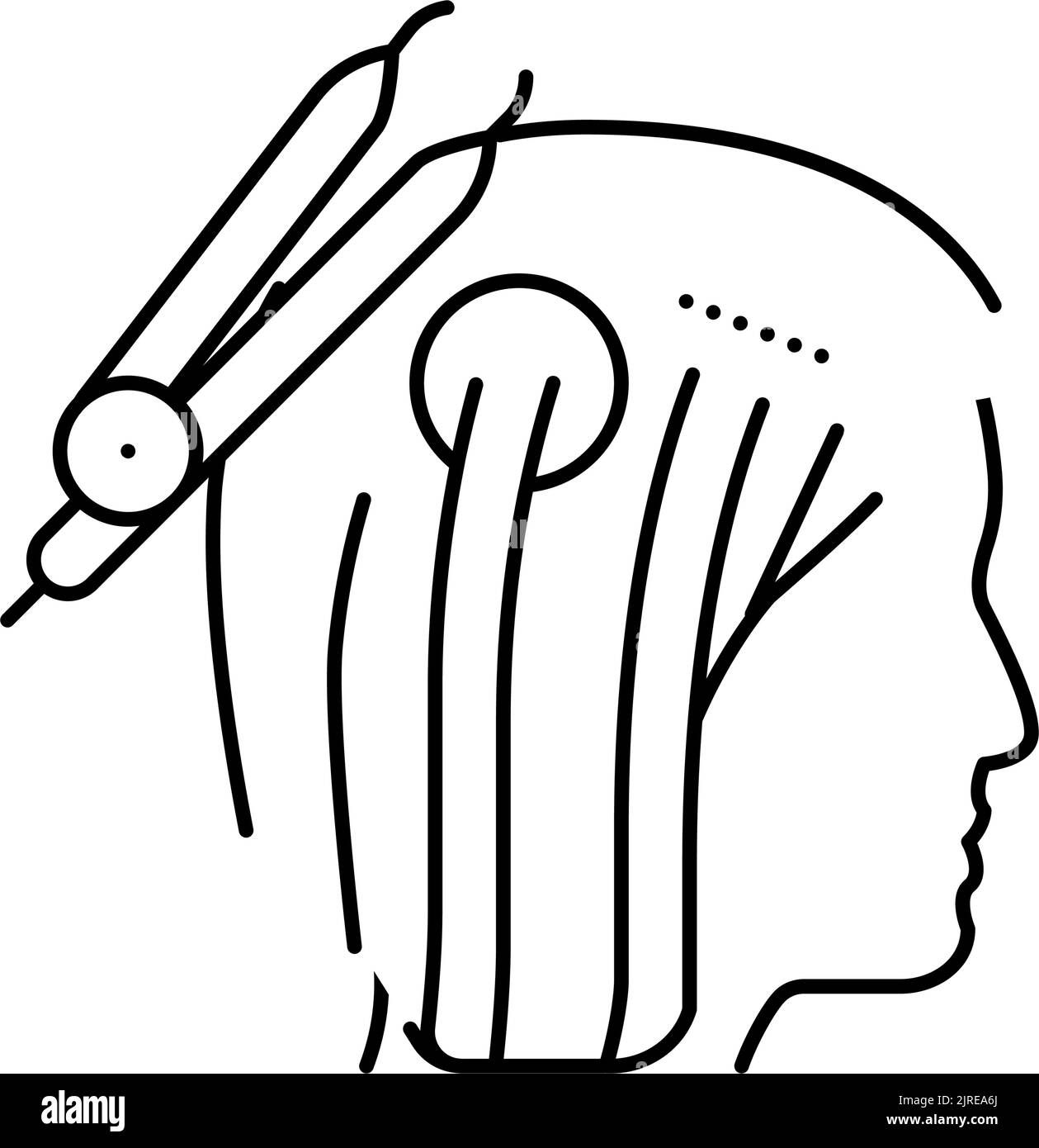 procedure for soldering beams line icon vector illustration Stock ...