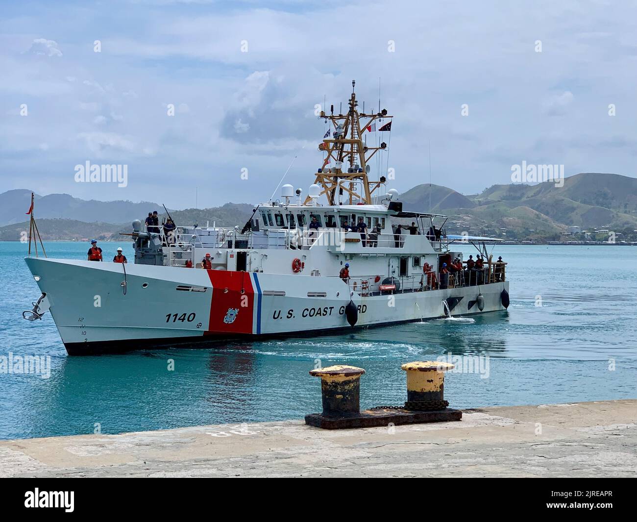 The Sentinel-class fast response cutter USCGC Oliver Henry (WPC 1140 ...