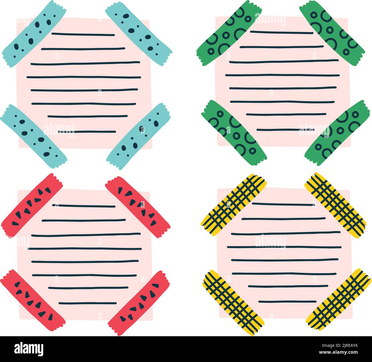 Kids sticker sheet Stock Vector Images - Alamy