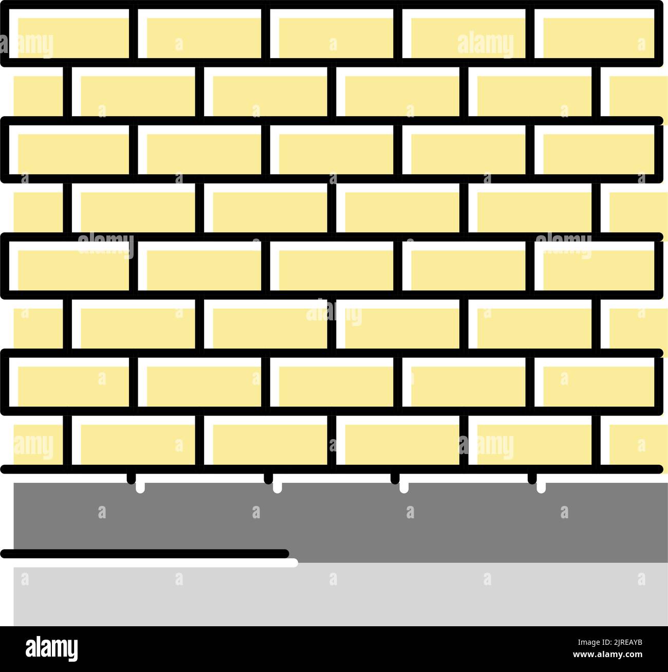 wall fence color icon vector illustration Stock Vector Image & Art - Alamy