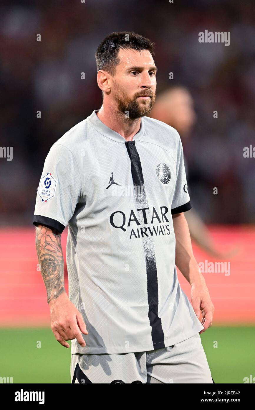 LILLE - Lionel Messi of Paris Saint-Germain during the French Ligue 1 ...