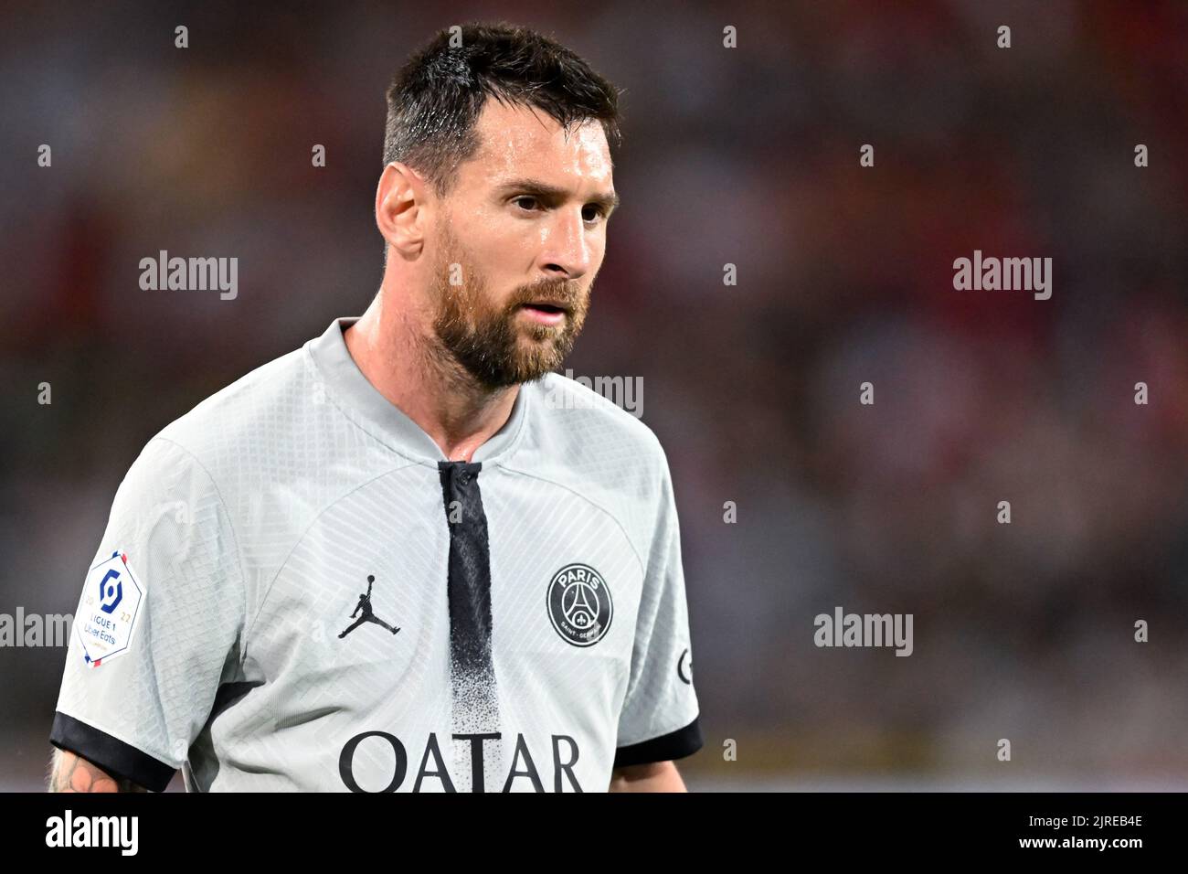 LILLE - Lionel Messi of Paris Saint-Germain during the French Ligue 1 ...