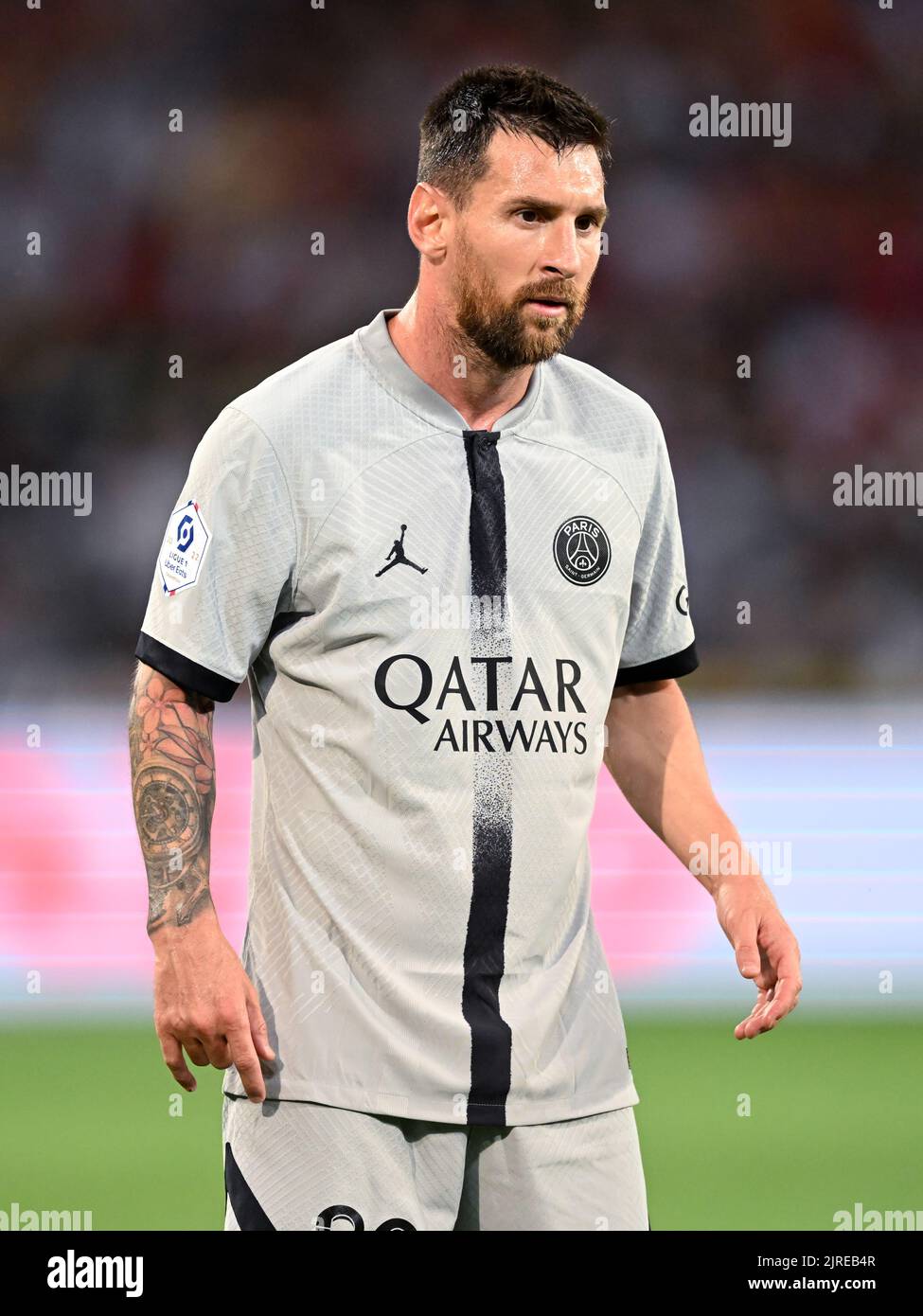 LILLE - Lionel Messi of Paris Saint-Germain during the French Ligue 1 ...