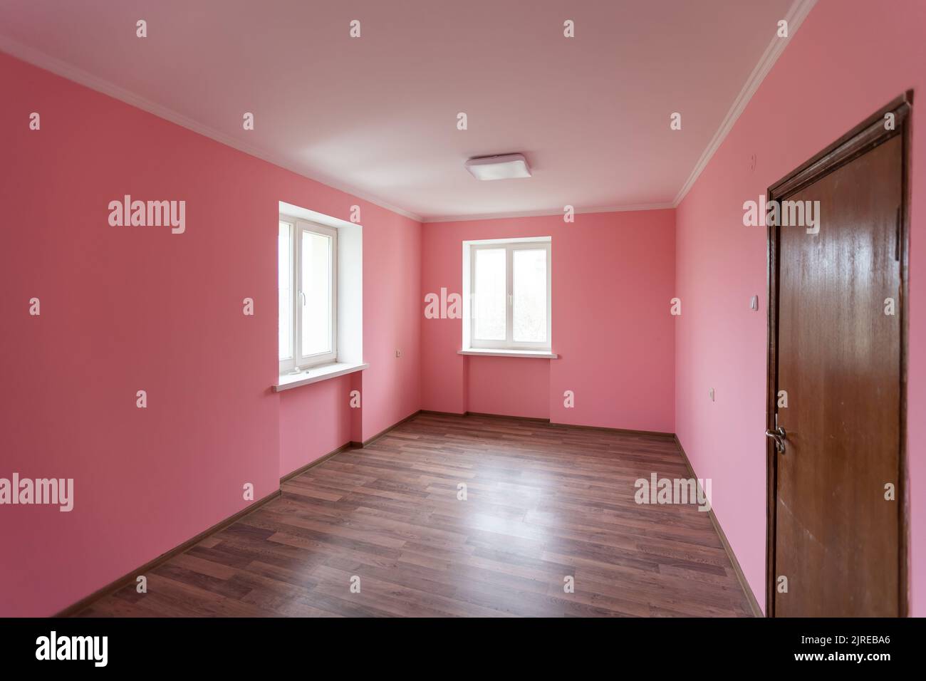 Wallpaper indoor empty space pink hi-res stock photography and images ...
