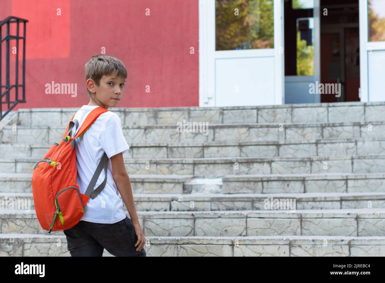 Walking To School Sad