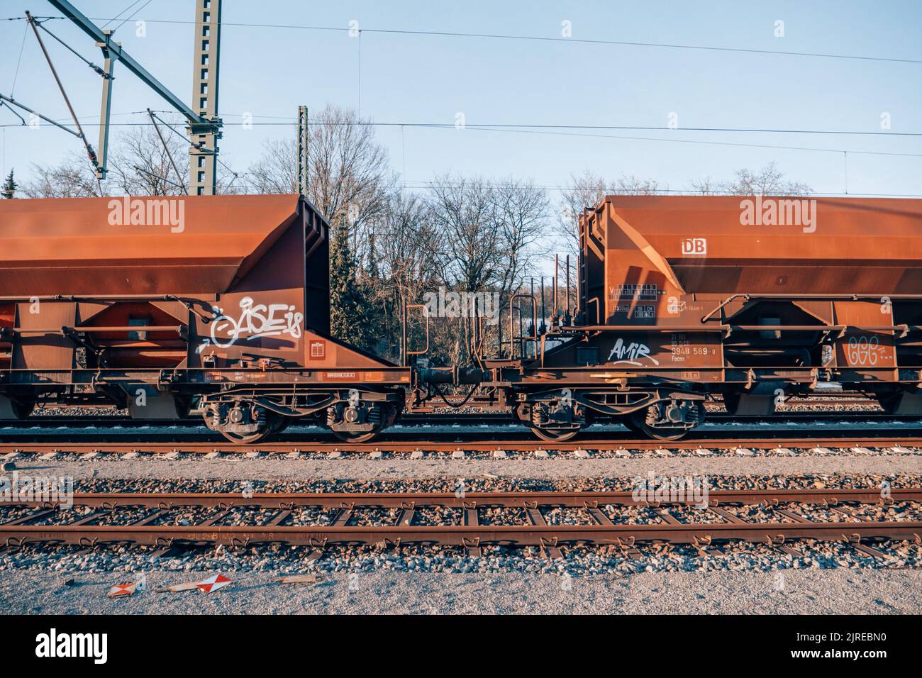 Cargo trains old hi-res stock photography and images - Alamy