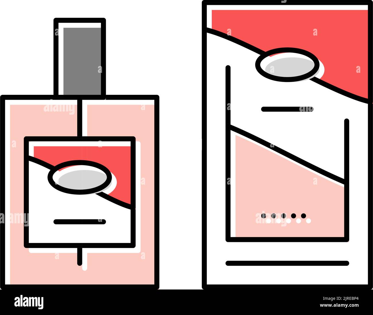 package fragrance bottle perfume color icon vector illustration Stock ...