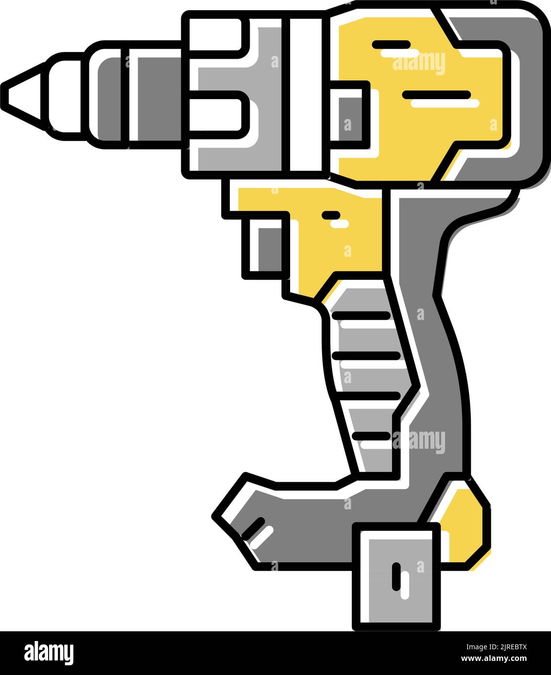 drill tool repair color icon vector illustration Stock Vector Image ...