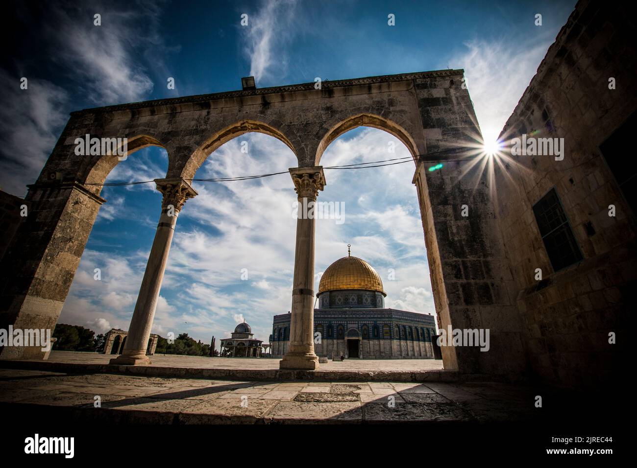 Al-Quds Al-Sharif, Al-Aqsa Mosque, the Holy Dome of the Rock, the ...