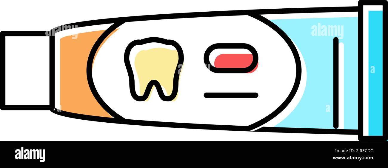 toothpaste color icon vector illustration Stock Vector Image & Art - Alamy