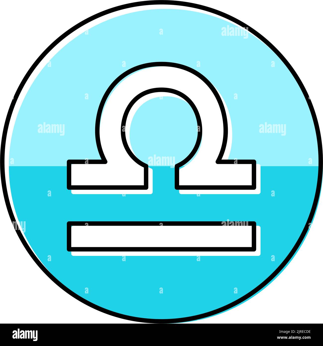 libra zodiac color icon vector illustration Stock Vector Image & Art ...