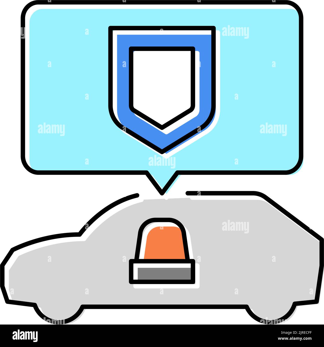 Driving Security Color Icon Vector Illustration Stock Vector Image And Art Alamy