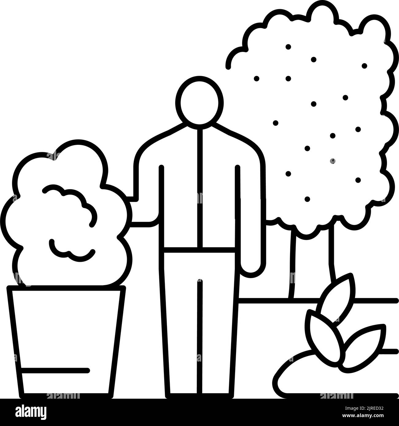 Professional lawn care maintenance Black and White Stock Photos ...