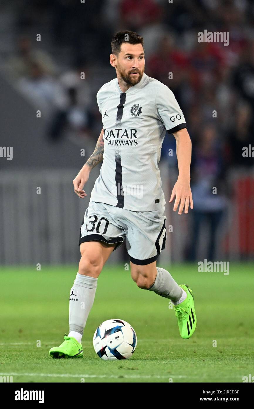LILLE - Lionel Messi of Paris Saint-Germain during the French Ligue 1 ...