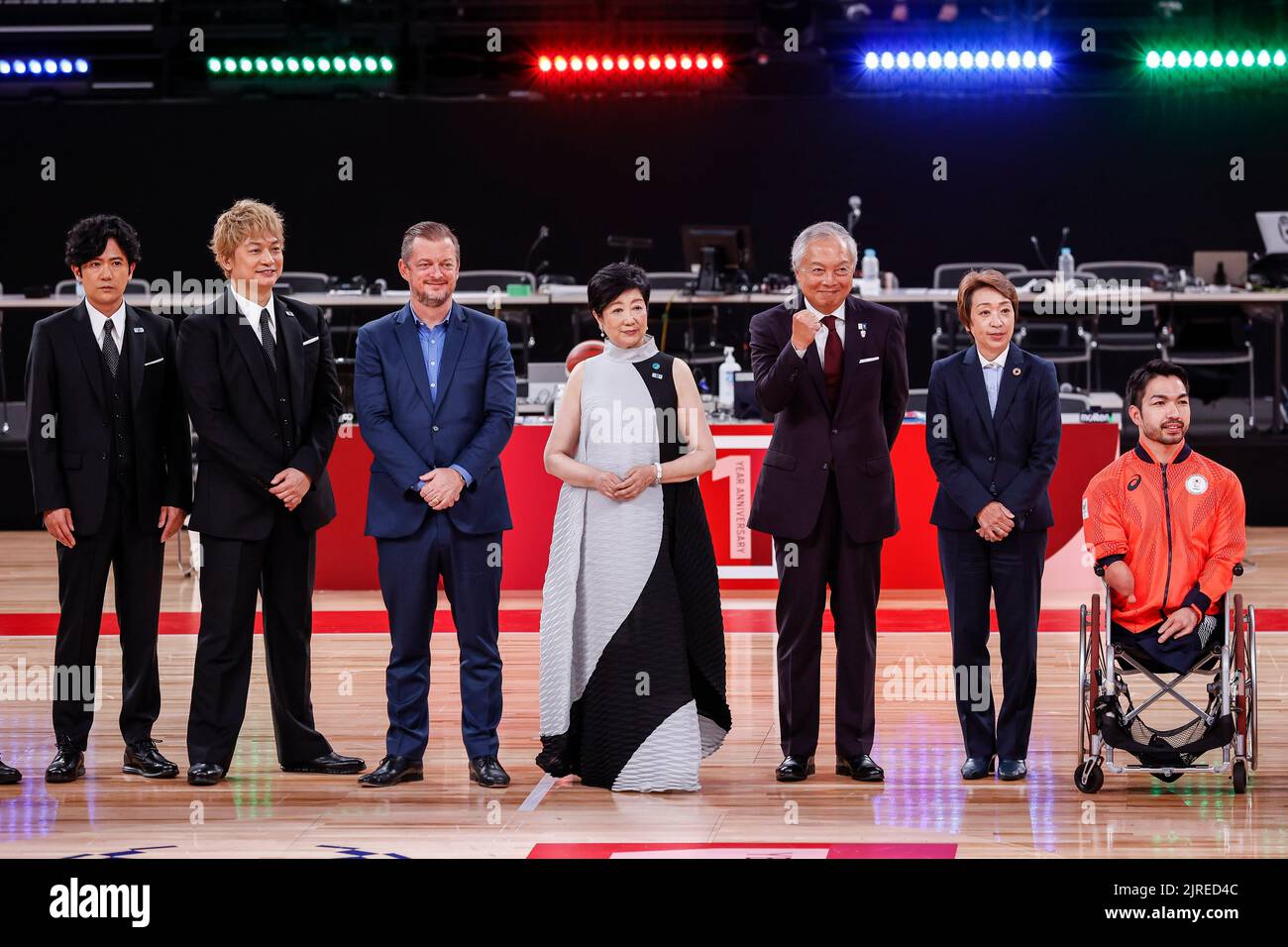 Tokyo, Japan. 24th Aug, 2022. (C-L) Andrew Parsons IPC President, Tokyo ...