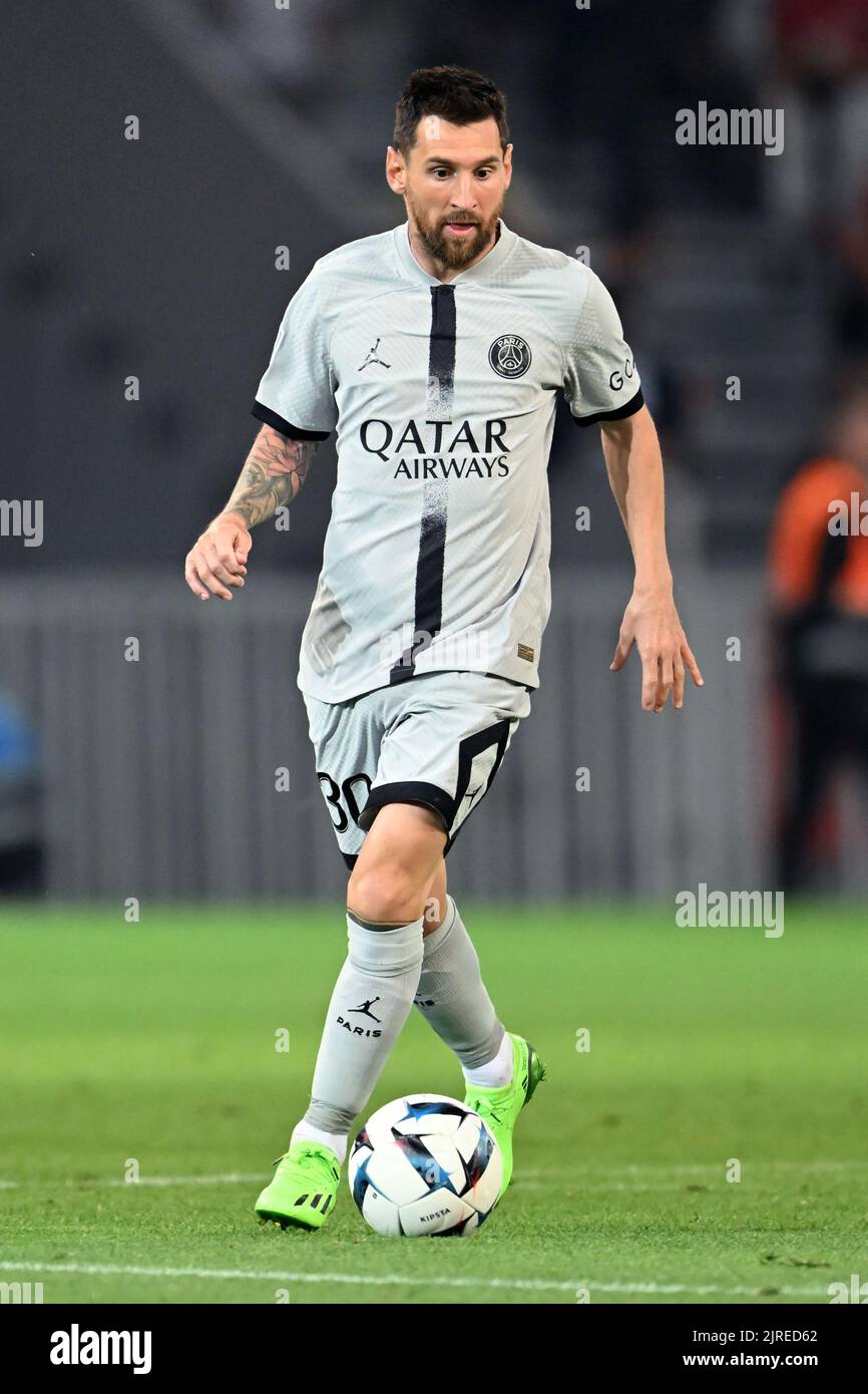 LILLE - Lionel Messi of Paris Saint-Germain during the French Ligue 1 ...
