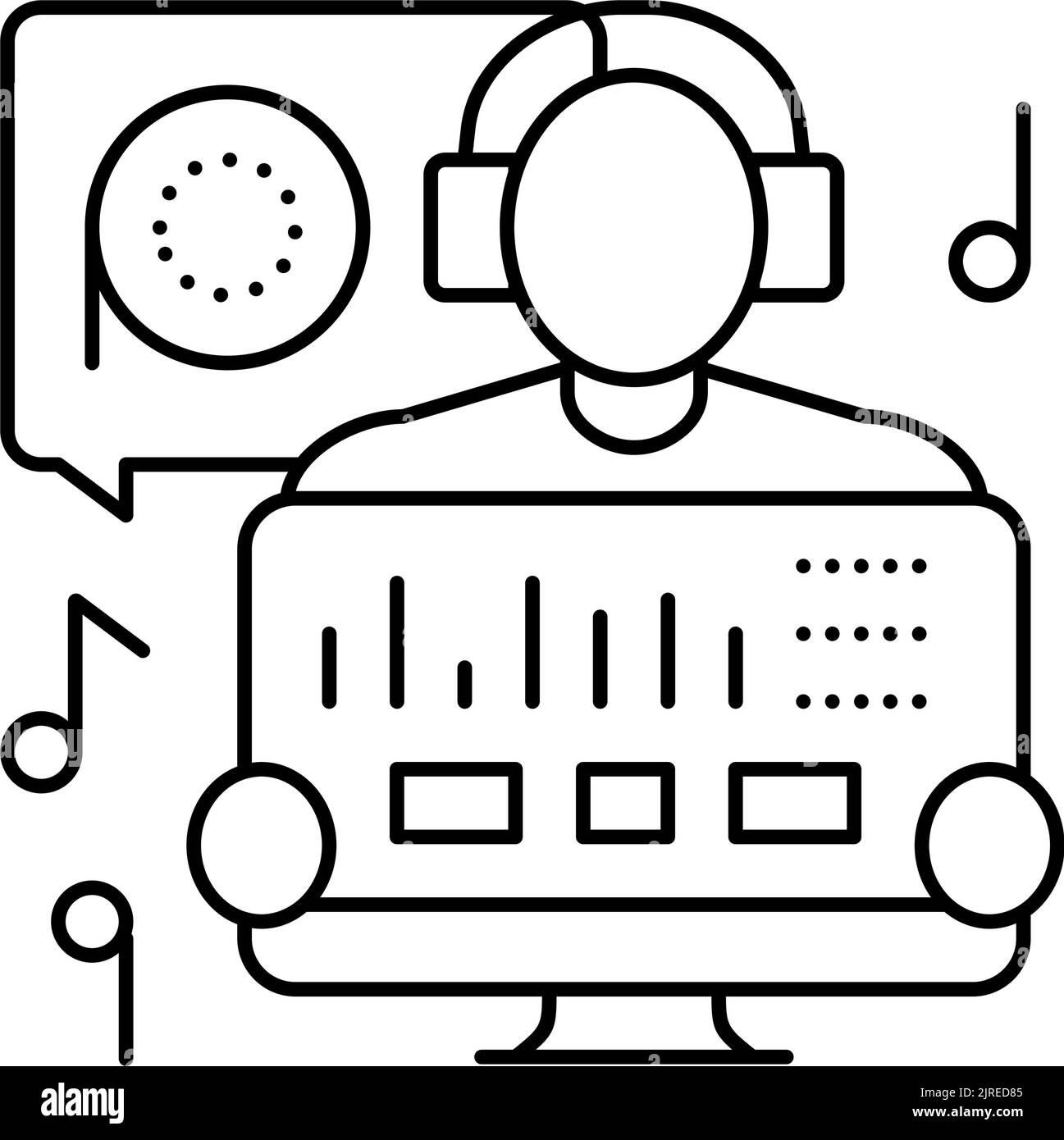 Sound editor at work Black and White Stock Photos & Images - Alamy