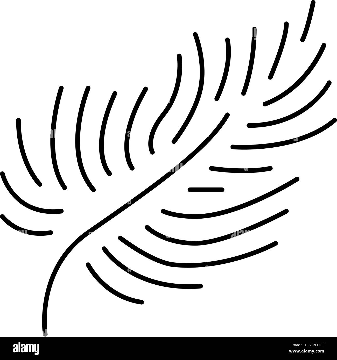 soft feather fluffy line icon vector illustration Stock Vector Image ...