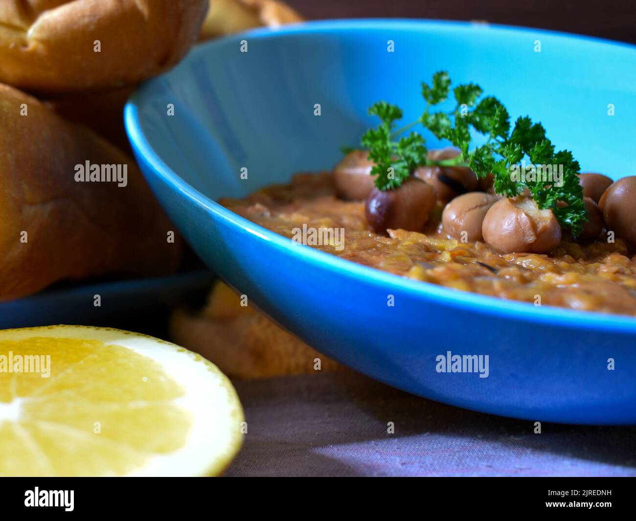 A plate fava beans. It is a middle eastern breakfast cuisine Stock ...