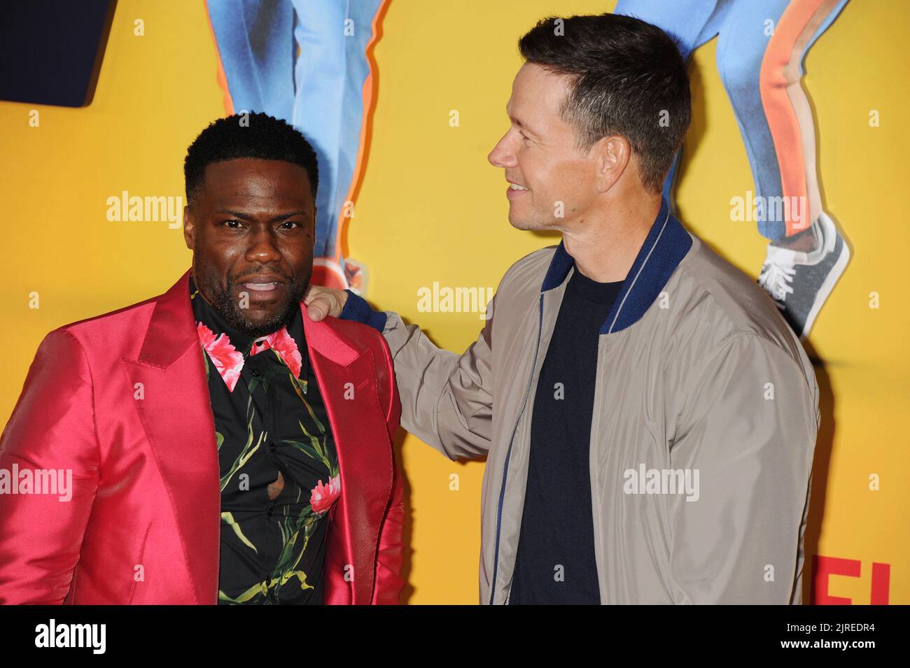 1LOS ANGELES, CA - AUGUST 23: (L-R) Kevin Hart and Mark Wahlberg attend ...