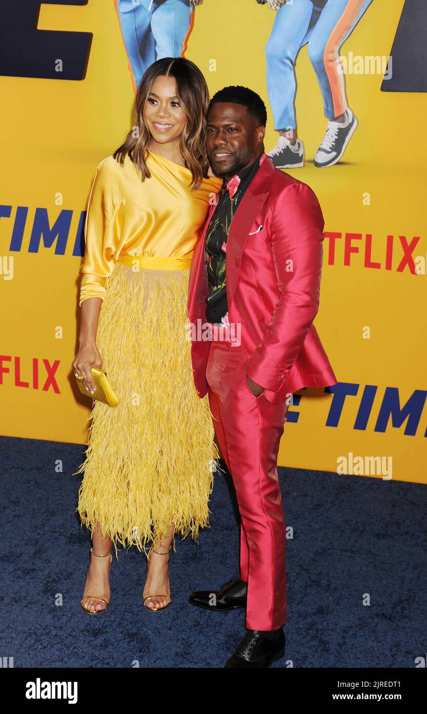 LOS ANGELES, CA - AUGUST 23: (L-R) Regina Hall and Kevin Hart attend ...
