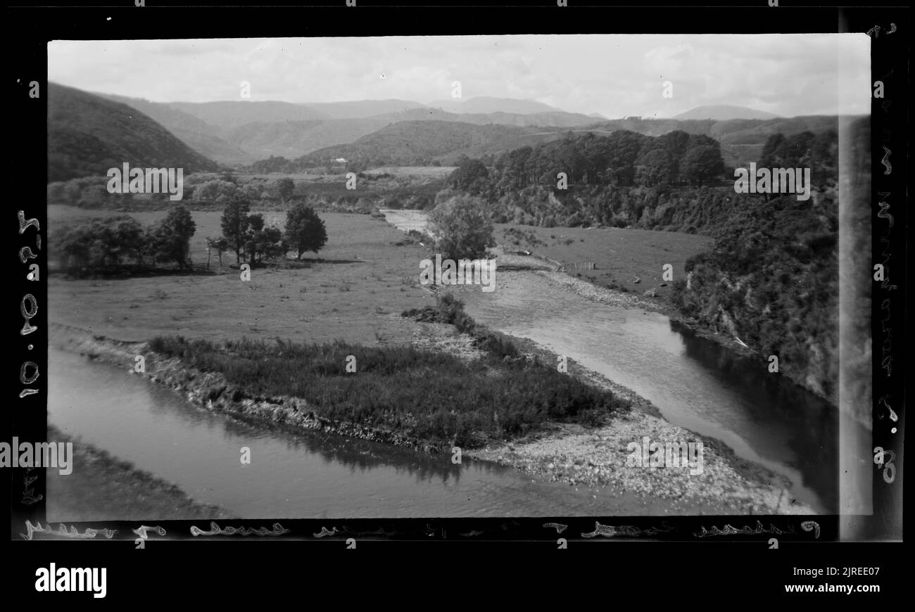 Down Mangaroa River to plateau road...., 10 October 1952, by Leslie ...