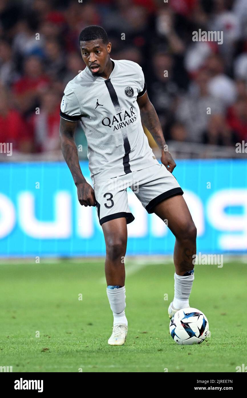 LILLE - Presnel Kimpembe of Paris Saint-Germain during the French Ligue ...
