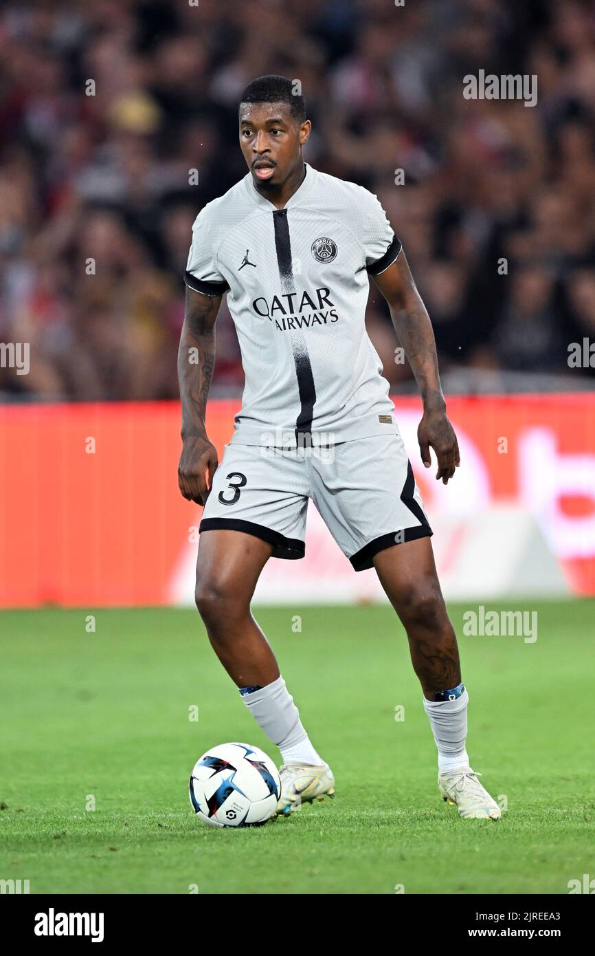 LILLE - Presnel Kimpembe of Paris Saint-Germain during the French Ligue ...